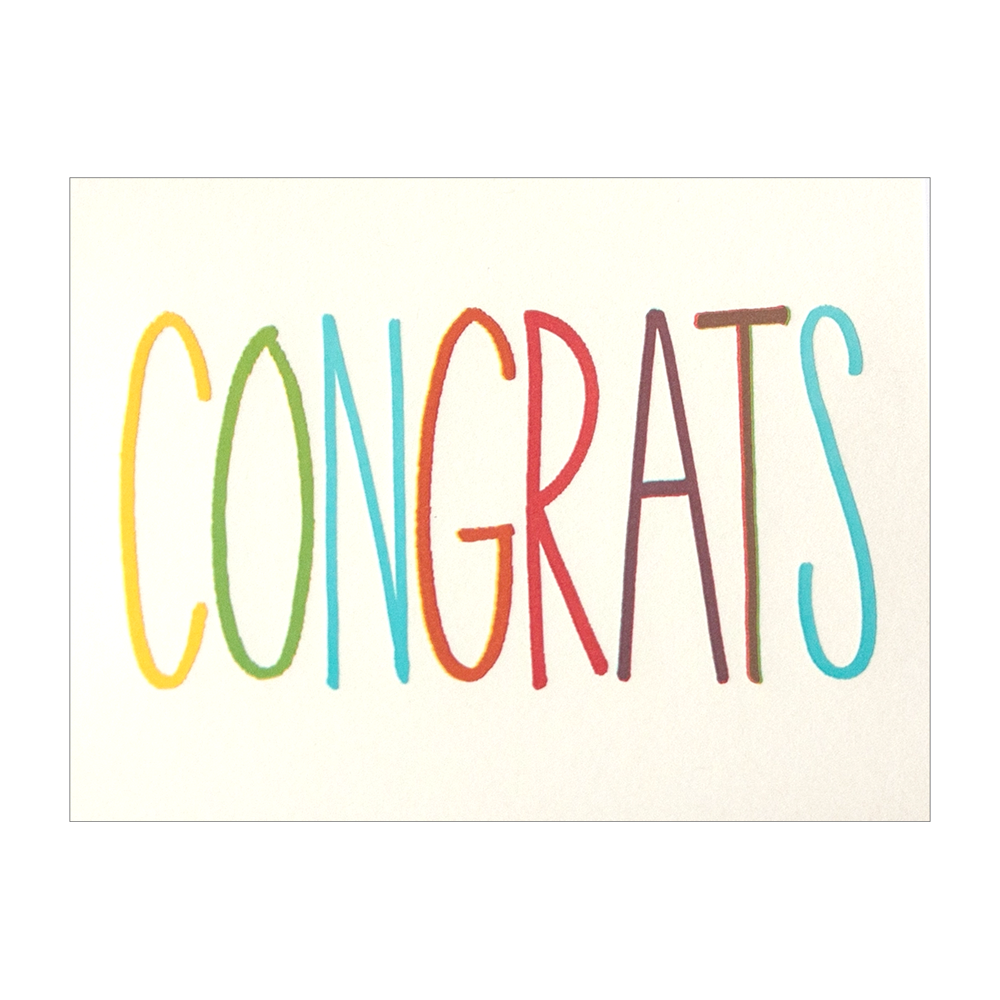 Congrats Rainbow Card by Fugu Fugu Press – Little Otsu