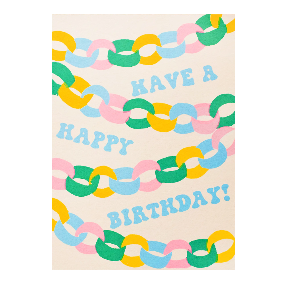 Birthday Paper Chain Card by Alphabet Studios – Little Otsu