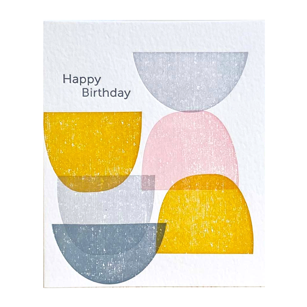 Shapes Happy Birthday Card by Ilee – Little Otsu