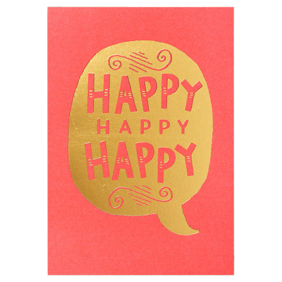 Steph Baxter Happy Happy Happy Card by Lagom Design – Little Otsu
