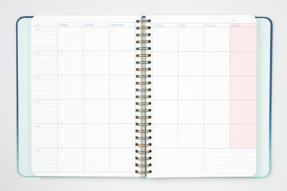 Undated Weekly Vertical Planner by Mossery – Little Otsu