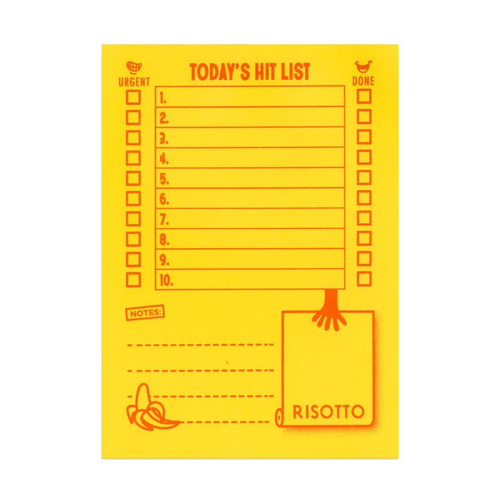Hit List Notepad by Risotto – Little Otsu