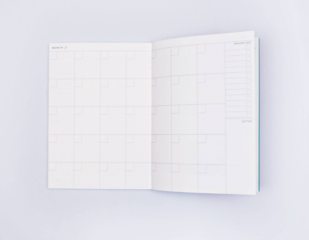 Weekly & Monthly Planner Book by The Completist – Little Otsu